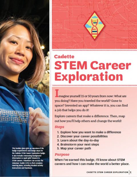 Girl Scouts of the United States of America Cadette STEM Career ...
